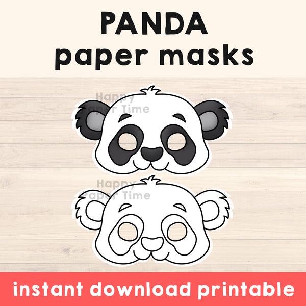Panda Mask - Etsy