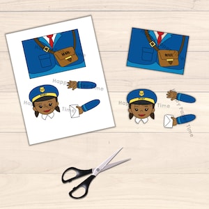 Postman Toilet Paper Roll Craft Mail Carrier Party Coloring Printable ...