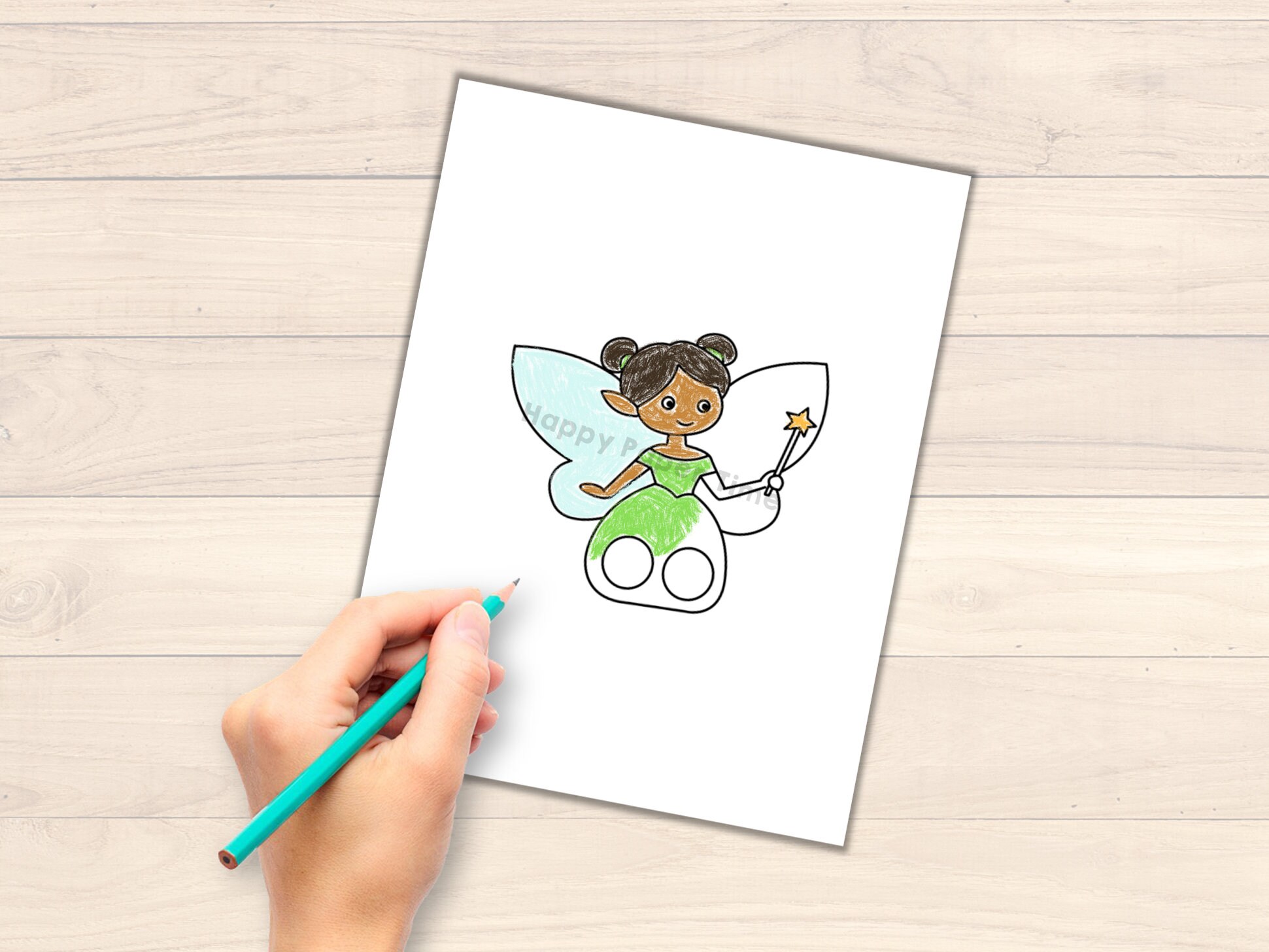 Fairy Paper Craft Printable Finger Puppet Template Kids Craft Activity ...