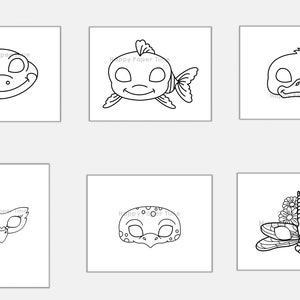 Duck Mask, Frog Mask, Dragonfly Mask, Turtle, Animal Mask, Pond Animals ...