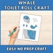 Whale Toilet Paper Roll Craft Ocean Animal Beach Sea Party Coloring ...