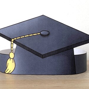 Graduation Cap Paper Crown Party Coloring Printable Kids Craft ...