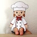 Chef Cook Paper Craft Printable Community Helper Finger Puppet Kids ...