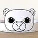 Polar Bear Paper Crown Party Coloring Paper Hat Printable Kids Craft ...