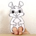 Bunny Paper Craft Printable Pet Animal Finger Puppet Rabbit Kids Craft ...
