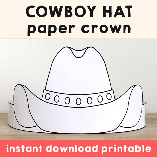 Printable Paper Cowboy - Etsy