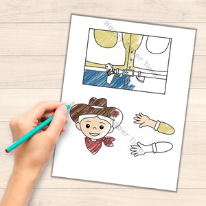 Cowboy Toilet Paper Roll Craft Wild West Party Coloring Printable ...