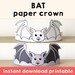 Devil Horns Paper Crown Party Coloring Printable Kids Craft Satan Hell ...
