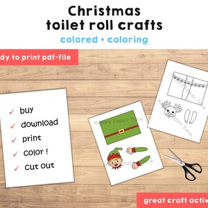 Christmas Toilet Paper Roll Craft Activity Winter Holiday Party ...