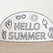 Summer Paper Crowns Printable Kids Craft Coloring Birthday Party Favor ...