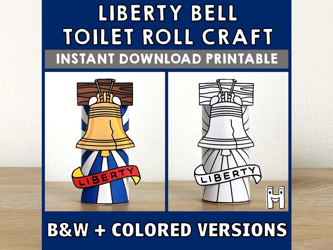 Liberty Bell Toilet Paper Roll Craft America Symbol 4th of July United ...