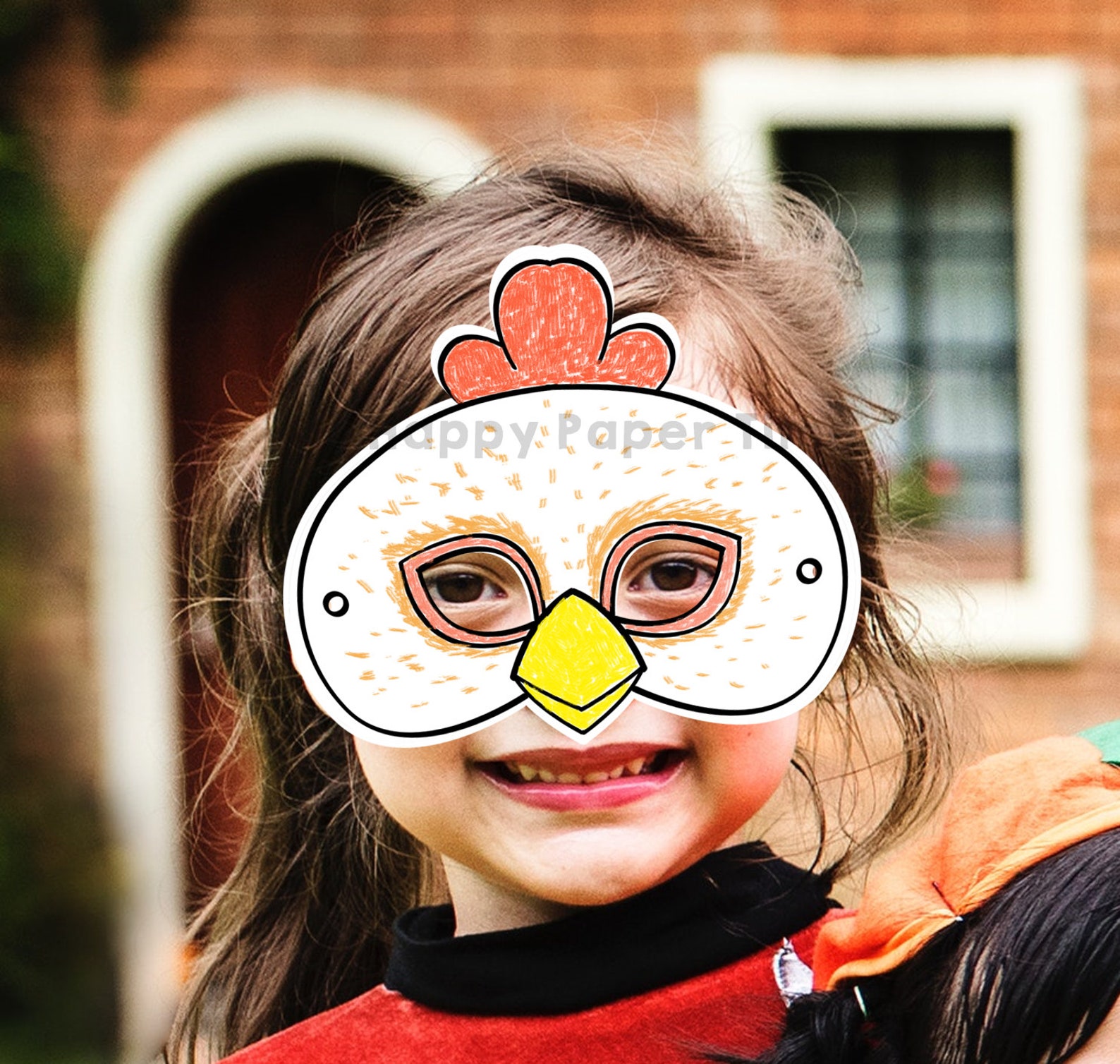 Farm Party Farm Printable Mask Chicken Mask Rooster Mask Farm | Etsy