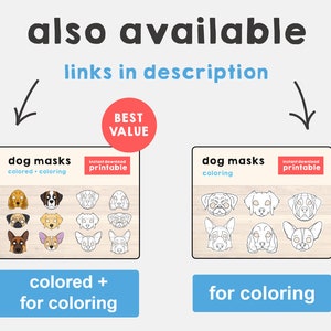 Dog Masks Printable Chihuahua German Shepherd Golden Retriever Saint ...