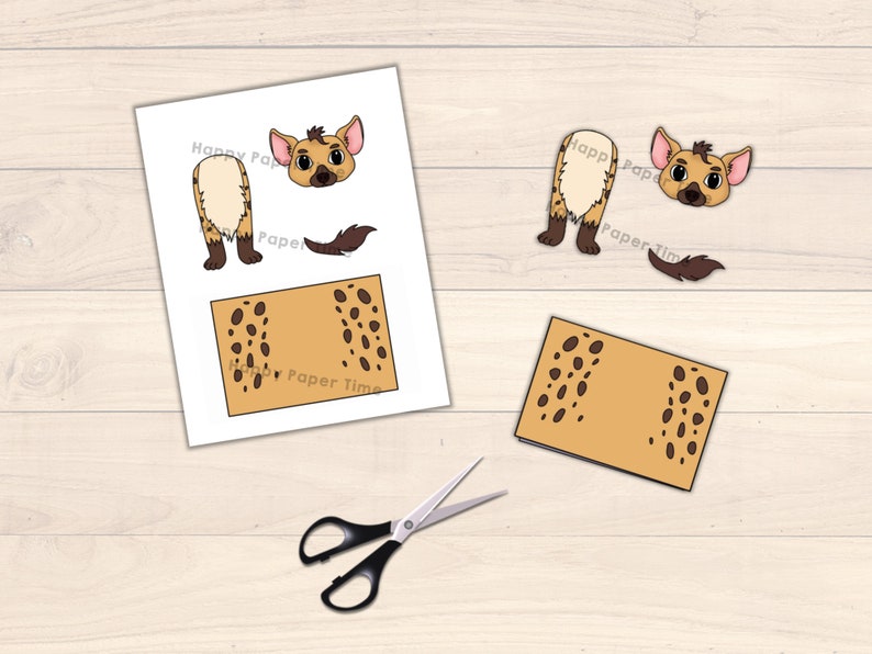 Hyena Toilet Paper Roll Craft African Animal Safari Party - Etsy