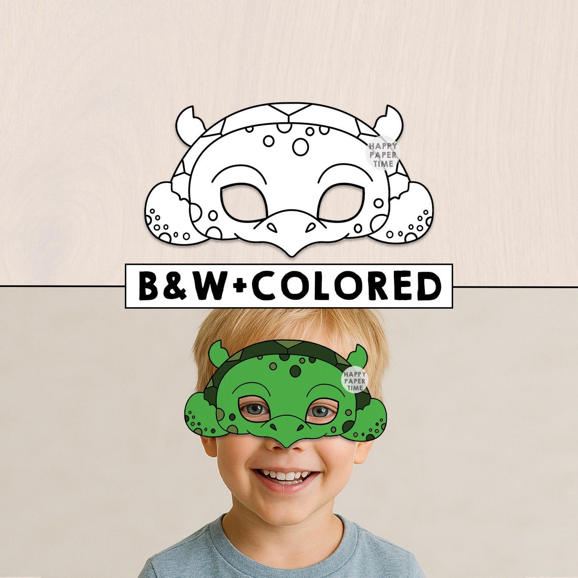 Sea Turtle Mask Template Costume Kids Diy Ocean Sea Animal Party Fun ...