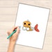 Goldfish Paper Craft Printable Pet Animal Finger Puppet Activity Kids ...