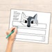 Wolf Paper Crown Coloring Printable Kids Craft Wolf Woodland Birthday ...