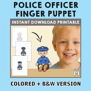 Police Officer Puppet - Etsy