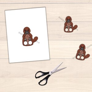 Platypus Paper Craft Printable Australian Animal Finger Puppet Kids ...
