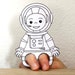 Astronaut Space Paper Craft Printable Community Helper Finger - Etsy