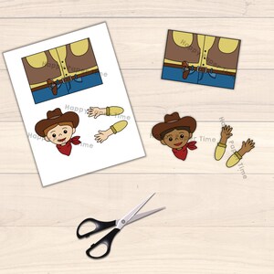 Cowboy Toilet Paper Roll Craft Wild West Party Coloring Printable ...