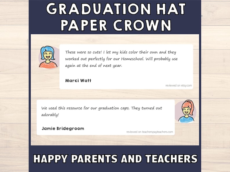 Graduation Cap Paper Crown Party Coloring Printable Kids Craft ...