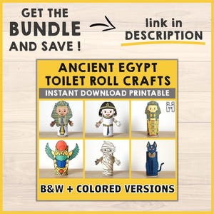 Cleopatra Toilet Paper Roll Craft Ancient Egypt Party Coloring ...