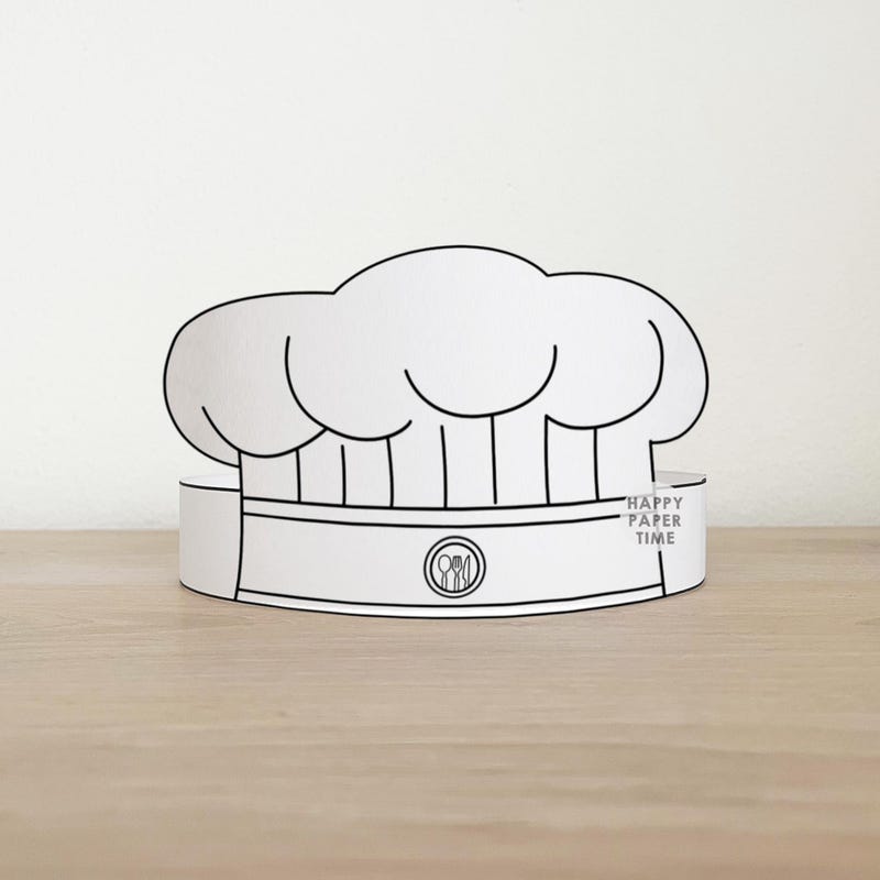 Diy Chef Hat for Kids - Etsy UK