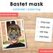 Bastet Egypt God Mask Ancient Egypt Party Mask Template Costume Diy ...