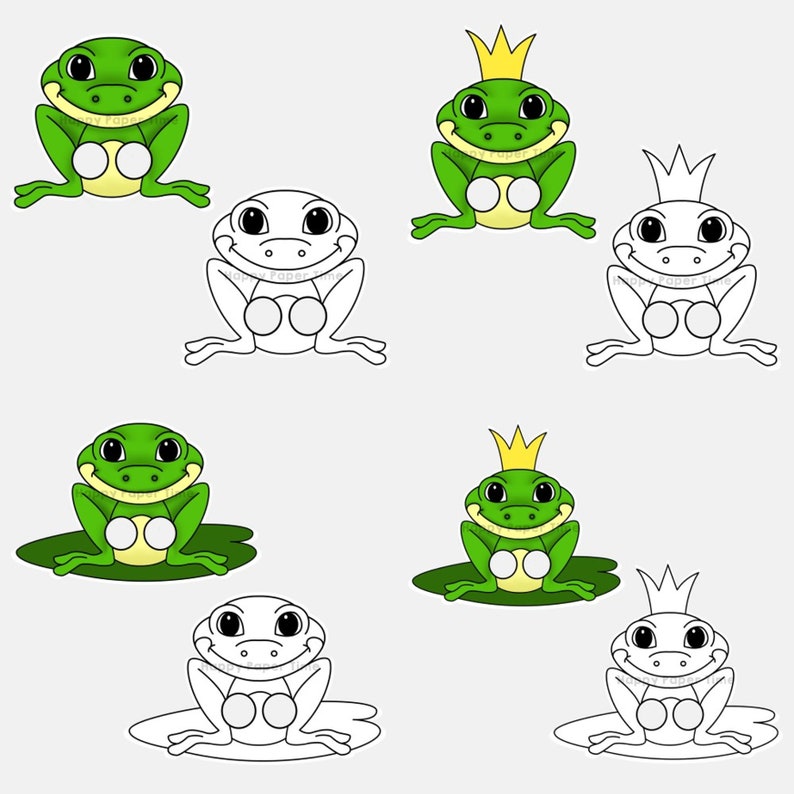 Frog paper craft printable pond animal Finger Puppet Kids | Etsy