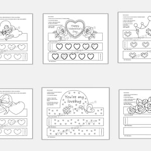 Valentine Paper Crowns Headbands Party Activity Printable Kids Easy ...