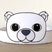 Polar Bear Paper Crown Party Coloring Paper Hat Printable Kids Craft ...