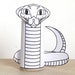 Cobra Snake Toilet Paper Roll Craft Asian Reptile Jungle Party - Etsy