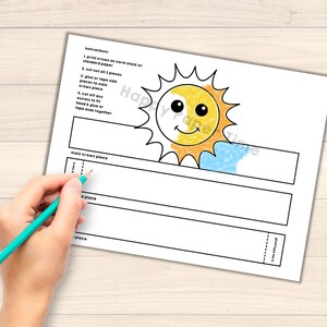 Sun Paper Crowns Astronomy Summer Spring Printable Kids Craft Birthday ...