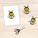 Bee Paper Craft Printable Finger Puppet Template Kids Craft - Etsy