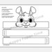 Bunny Paper Crown Headband Coloring Pet Animal Printable Kids - Etsy