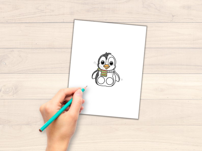 Penguin Paper Craft Printable Finger Puppet Template Kids | Etsy