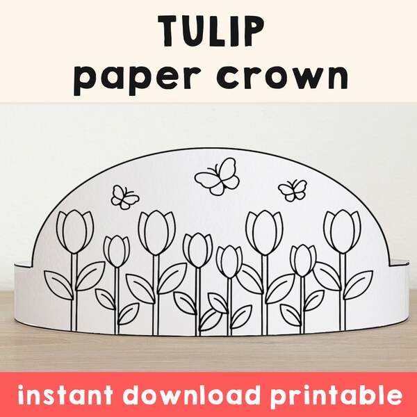 Tulip Flower Crown - Etsy