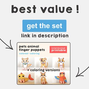 Hamster Paper Craft Printable Pet Animal Finger Puppet Guinea Pig ...