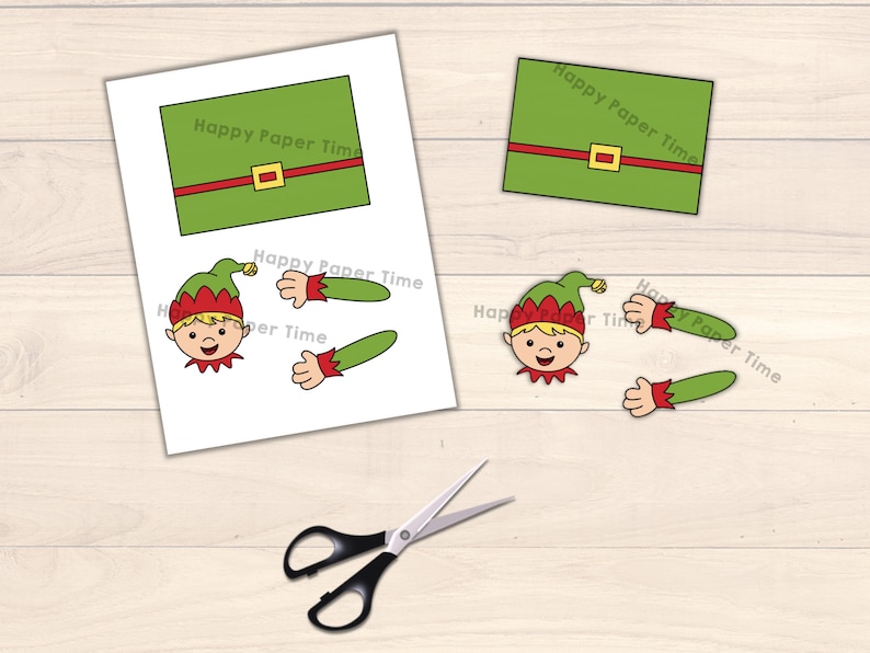 Christmas Elf Toilet Paper Roll Craft Christmas Party Coloring | Etsy