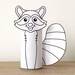 Raccoon Toilet Paper Roll Craft Forest Woodland Party Coloring - Etsy