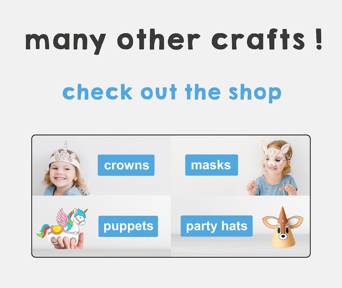 Chicken Puppet Paper Craft Printable Finger Puppet Kids Craft Animal ...