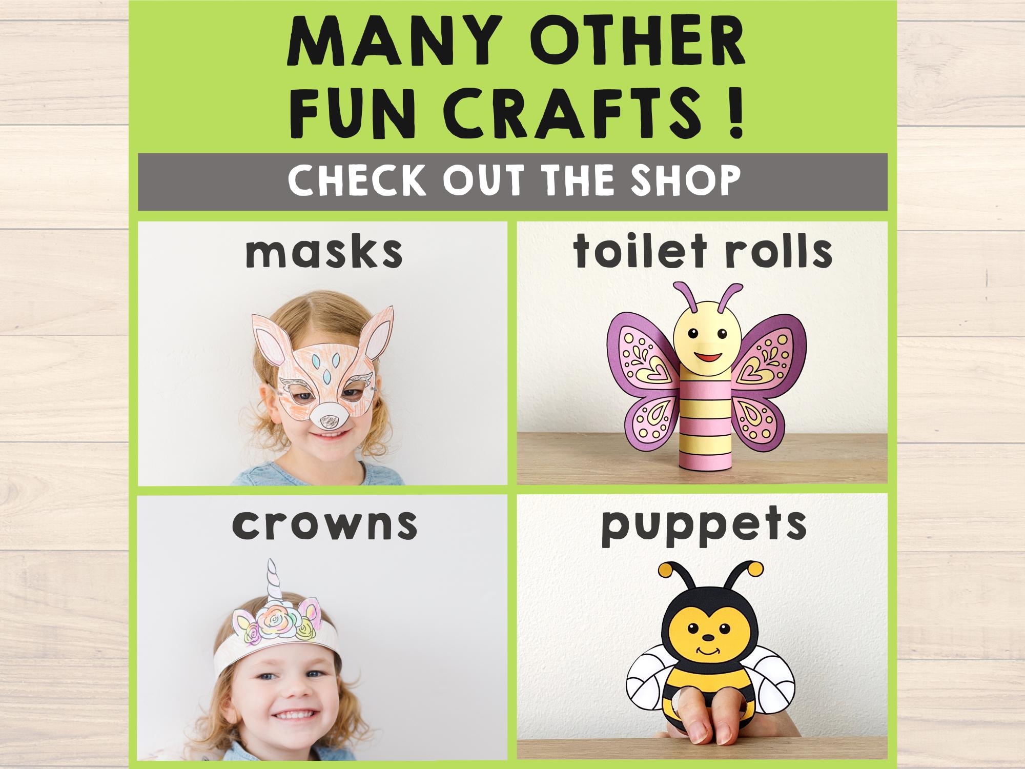 Snail Paper Crown Headband Party Coloring Printable Kids Craft Bug ...