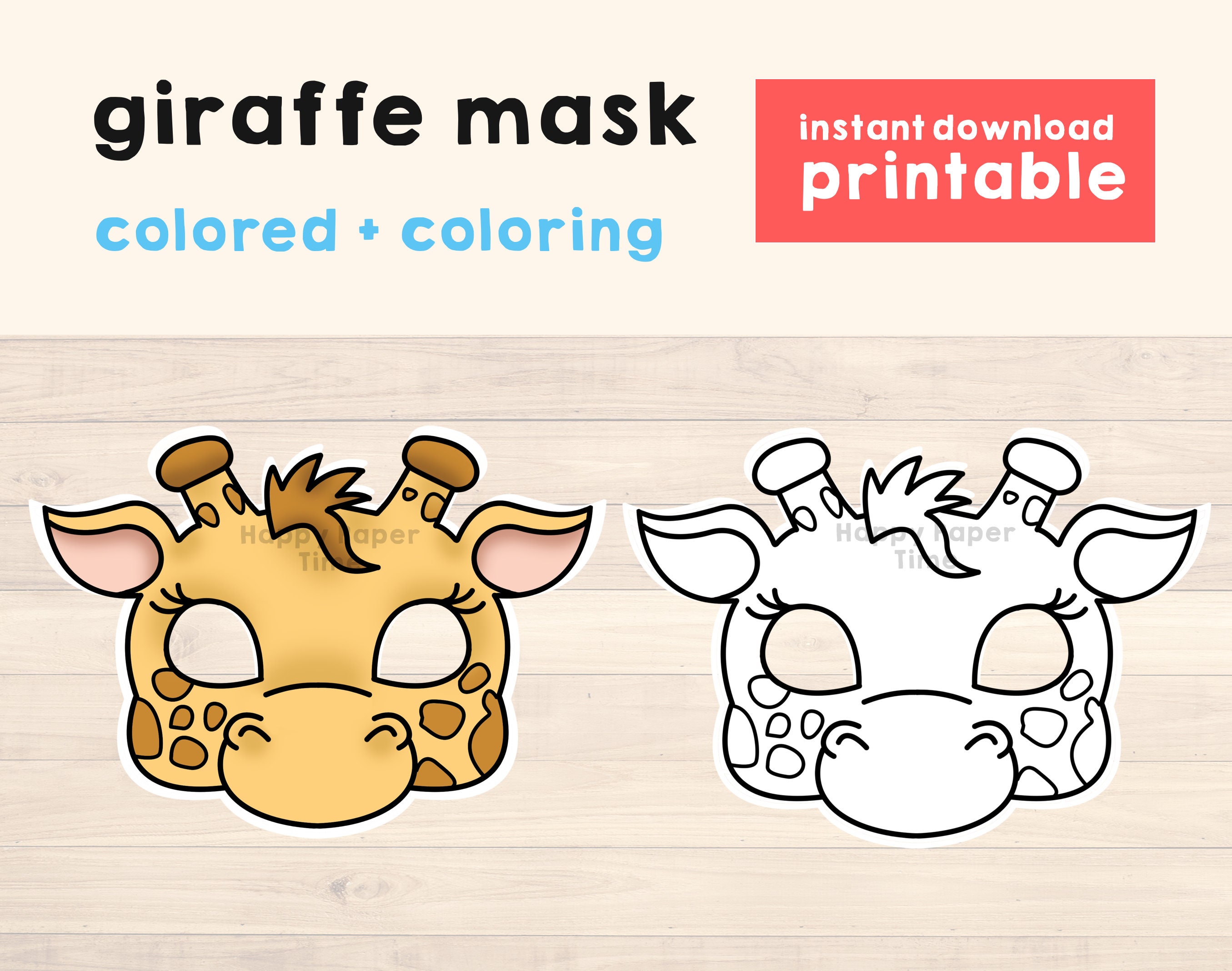 African Animal Mask Templates