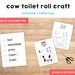 Cow Toilet Paper Roll Craft Farm Animal Party Coloring - Etsy