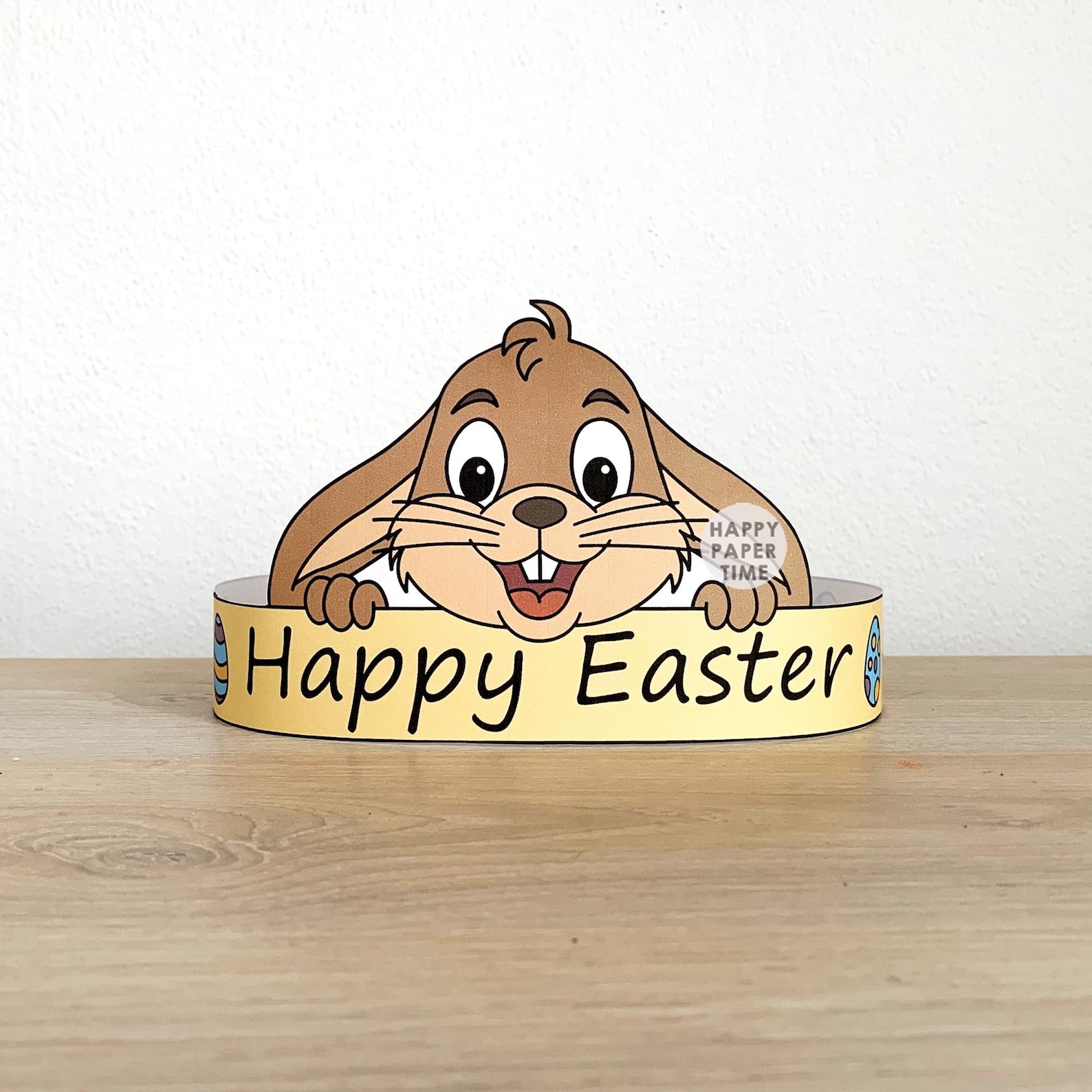 Easter Hat Paper Crown Headband Easter Bunny Day Party Activity ...