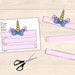 Unicorn Paper Crown Party Coloring Printable Kids Craft Unicorn ...