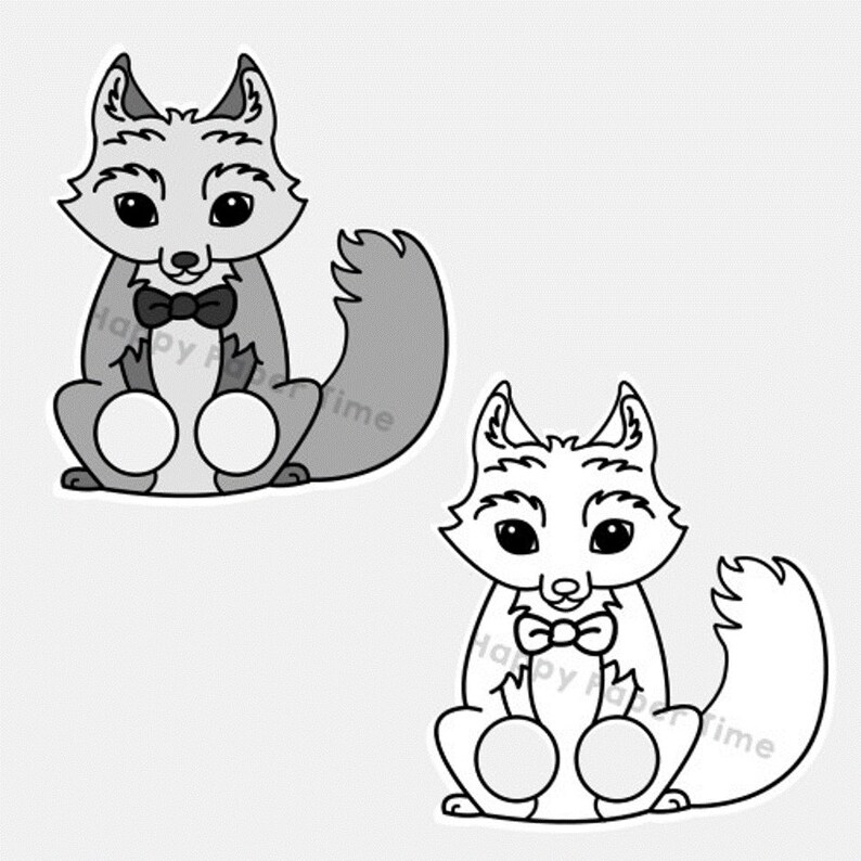 Wolf Paper Craft Printable Woodland Animal Finger Puppet Kids - Etsy