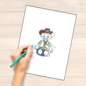 Sheriff Paper Craft Printable Wild West Finger Puppet Kids Craft Kids ...