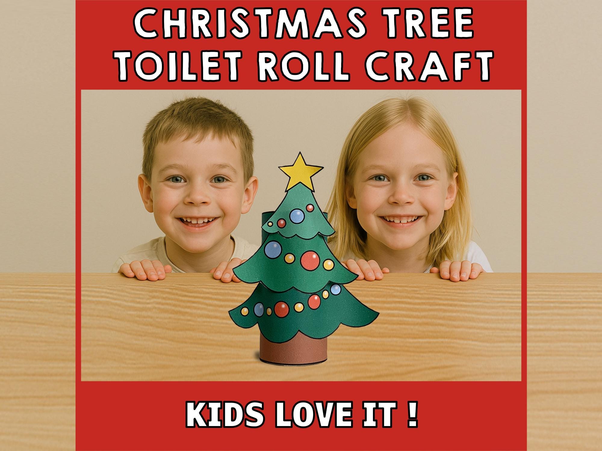 Christmas Tree Toilet Paper Roll Craft Christmas Party Coloring ...